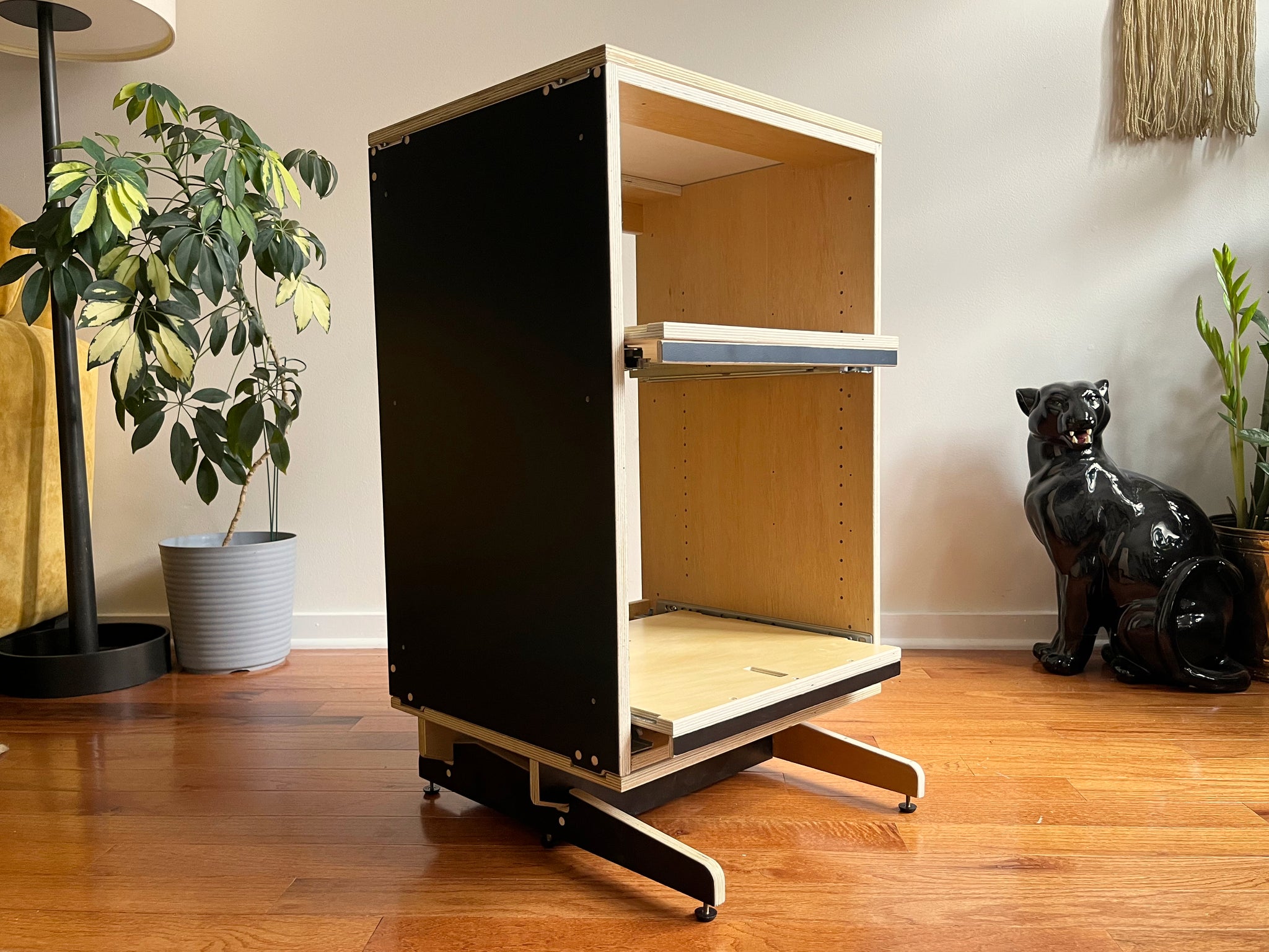 Modular Tall Record Storage Cabinet - Form & Finish
