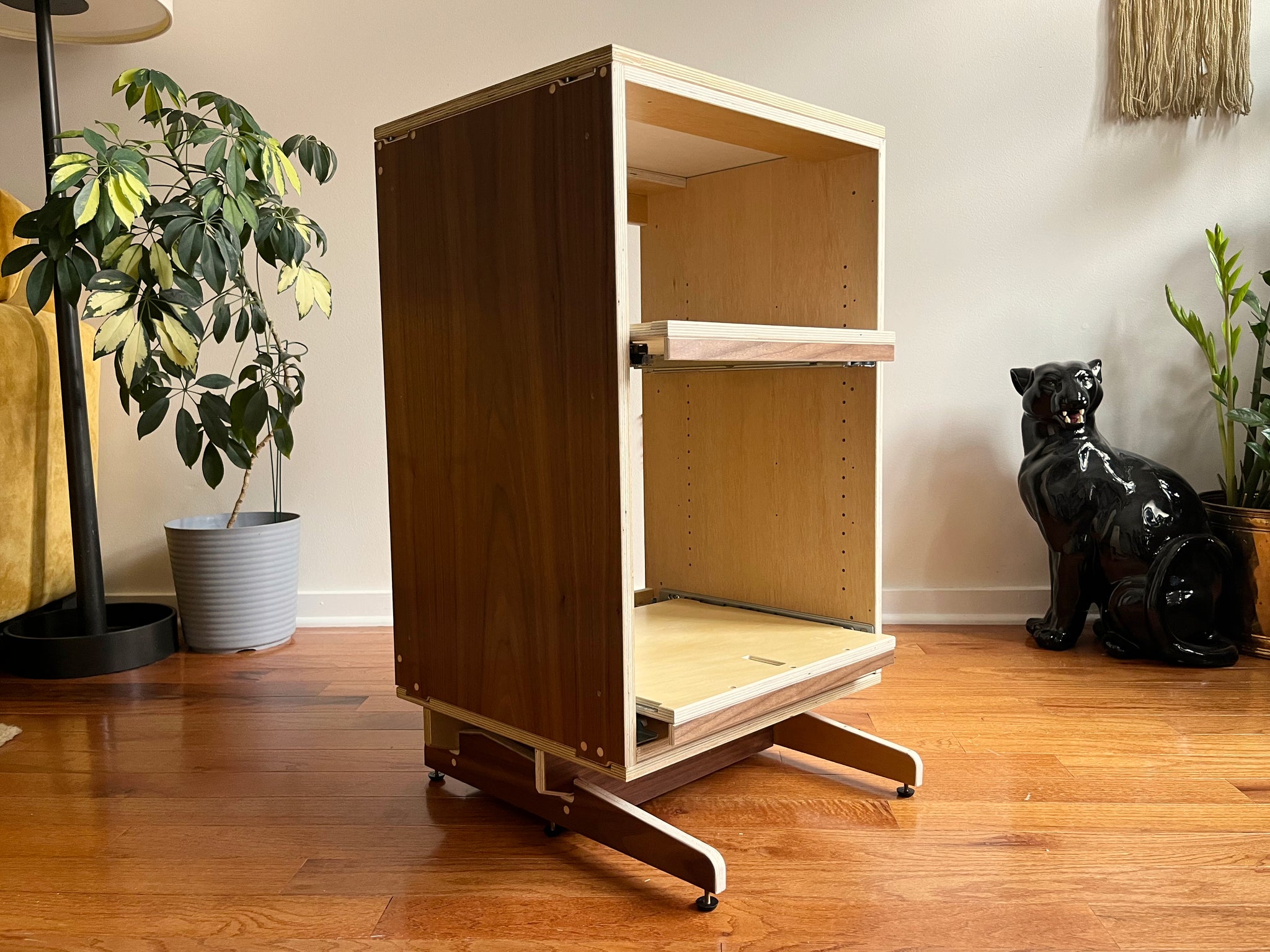 Modular Tall Record Storage Cabinet - Form & Finish